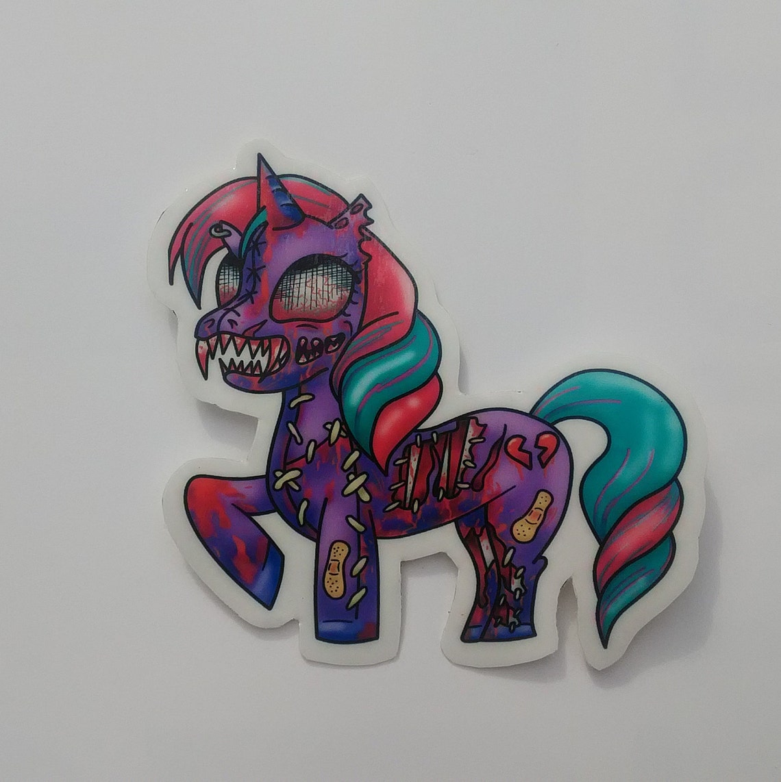 Sticker PVC Laminated Zombie Pony My Little Pony Cartoon | Etsy