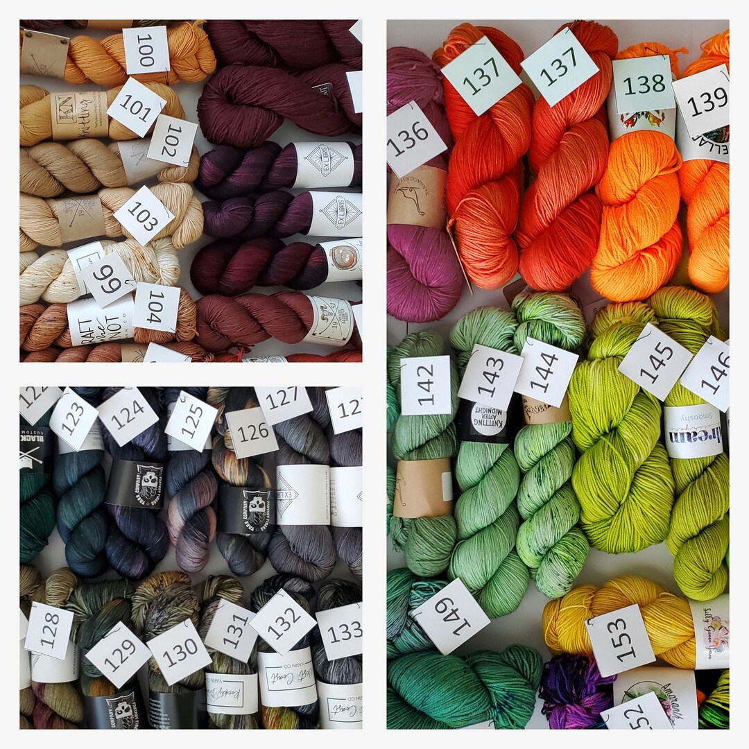 Yarn Destash | Sock Mini Single Ply DK | Wool and Blend Yarn for ...