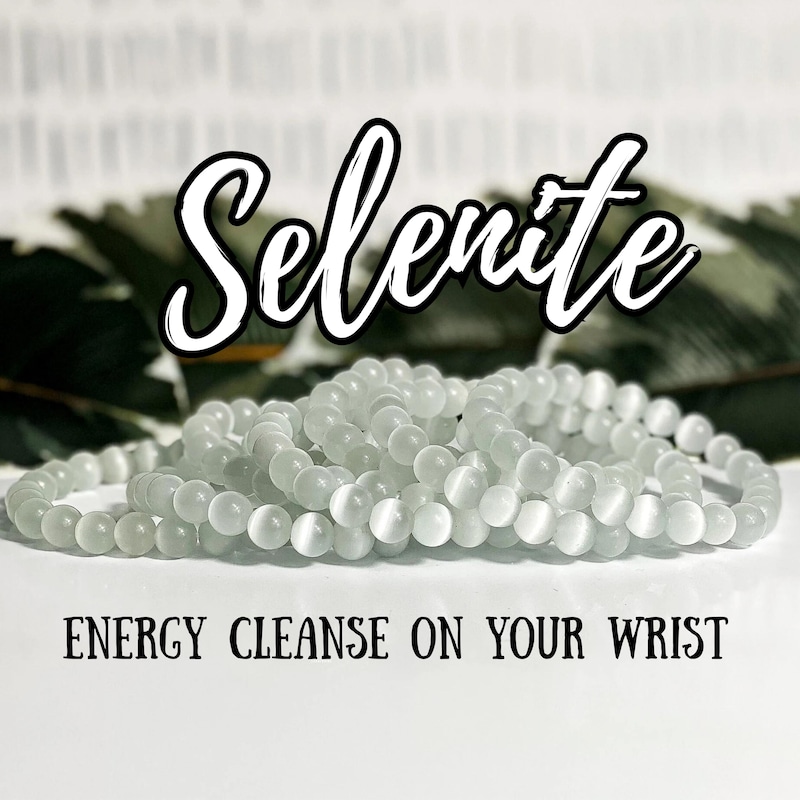 Selenite and Opal Jewelry - Etsy