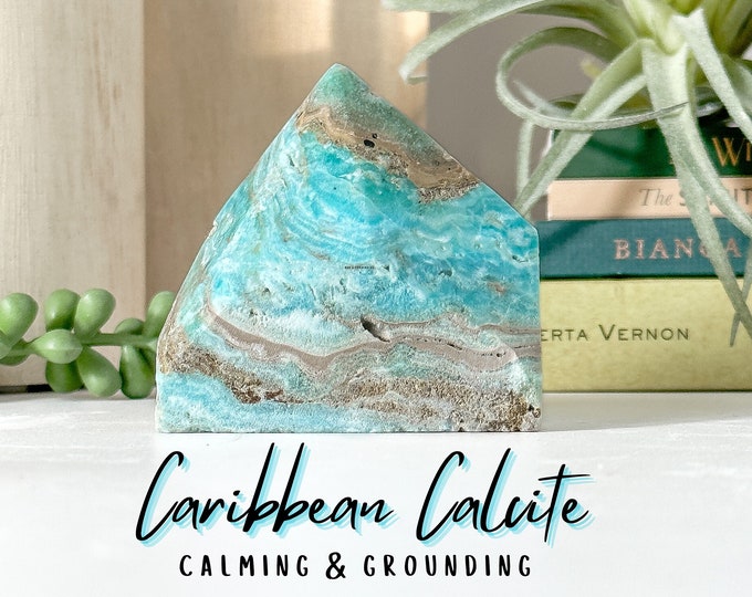 Raw Caribbean Calcite Points, Caribbean Calcite Top Polish Points ...