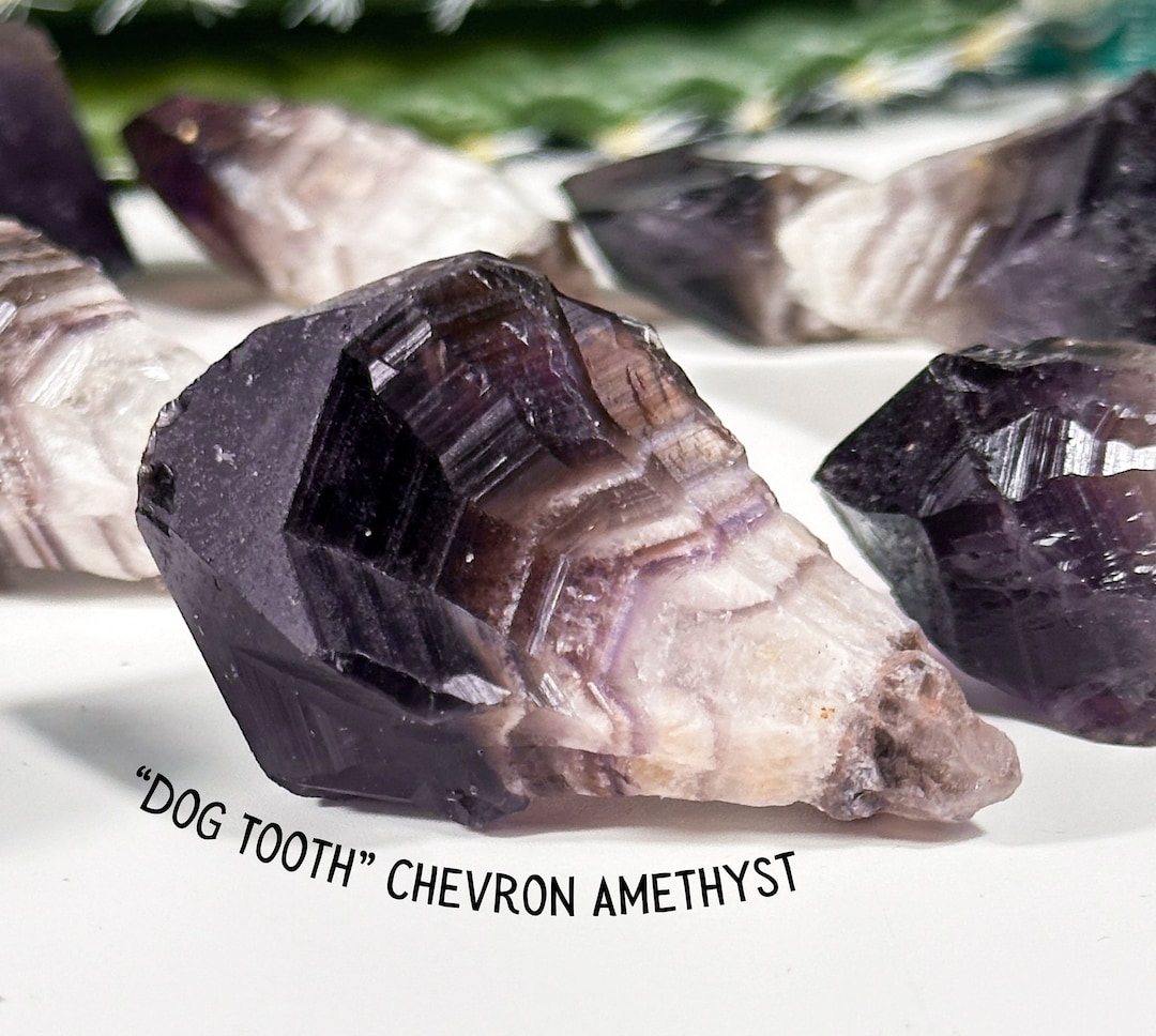 Chevron "dog Tooth" Amethyst, Protection + Wisdom, Raw Dogtooth ...
