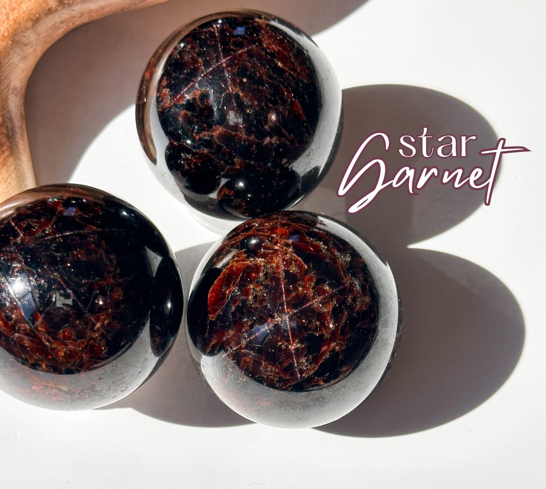 UBER High-grade Star Garnet Sphere, Gemmy Garnet Sphere, Garnet Spheres ...