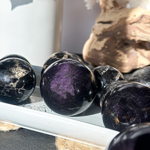 Polished Purpurite Sphere: South African Crystal Ball - Etsy