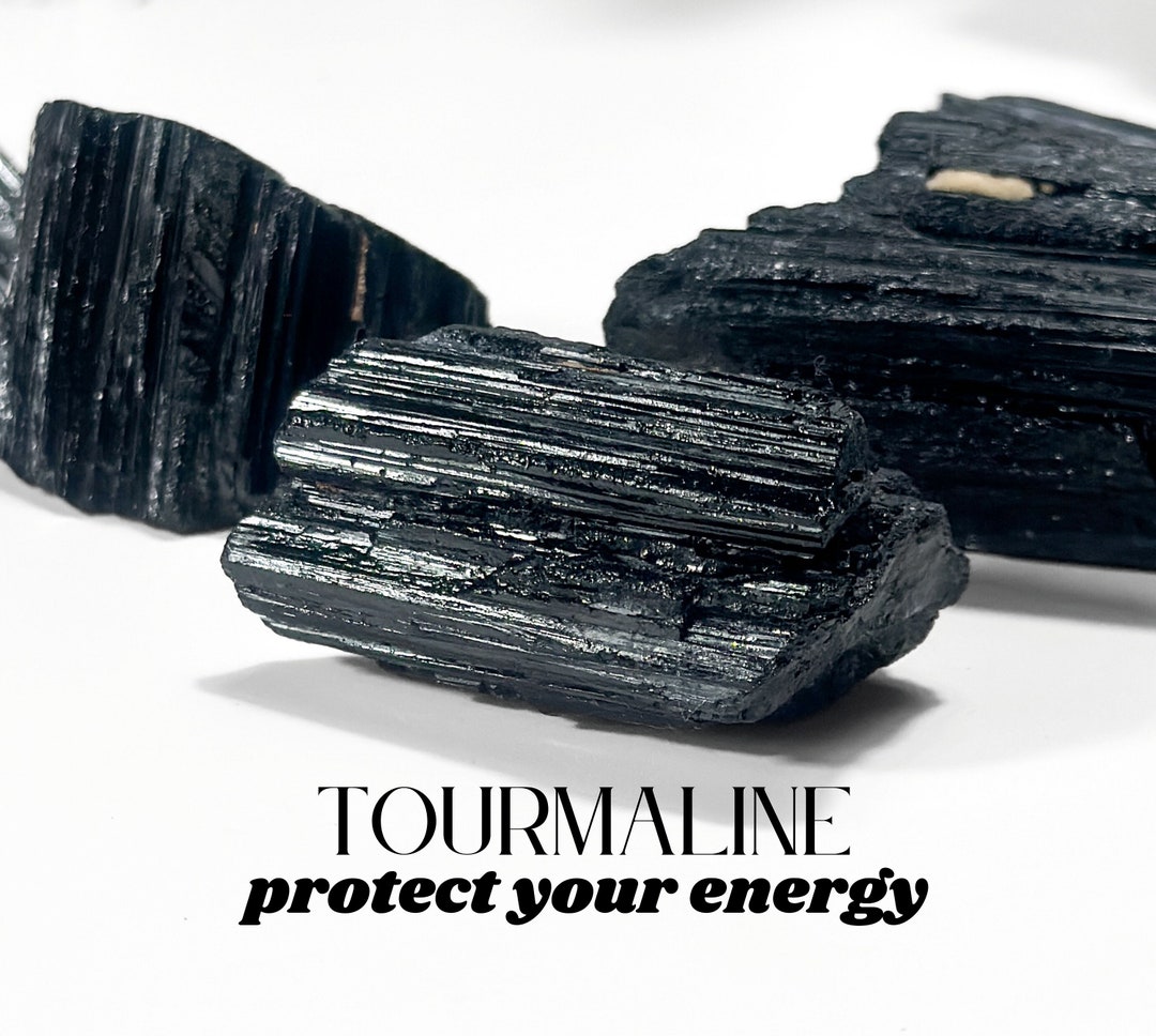 XL CHUNKY Black Tourmaline , Extra Grade Black Tourmaline, EMF ...
