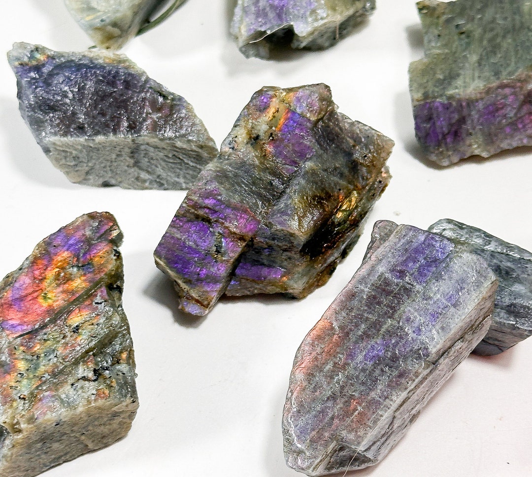 Raw Sunset Labradorite, Transformation Purple & Pink Labradorite, Rough ...