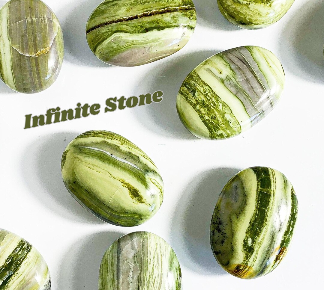 HQ Infinite Stone Palm Stones, Serpentine Palm Stones, Kundalini Energy ...