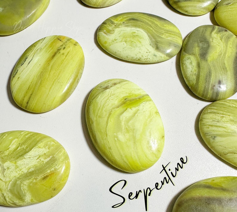 Serpentine Worry Stone: Kundalini Energy, Meditation, Transformation - Etsy
