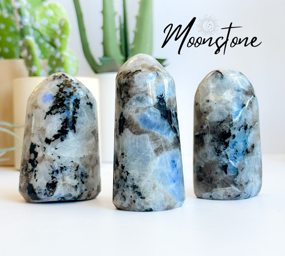 Rainbow Moonstone Freeforms, Moonstone Boulders, Polished Moonstone ...