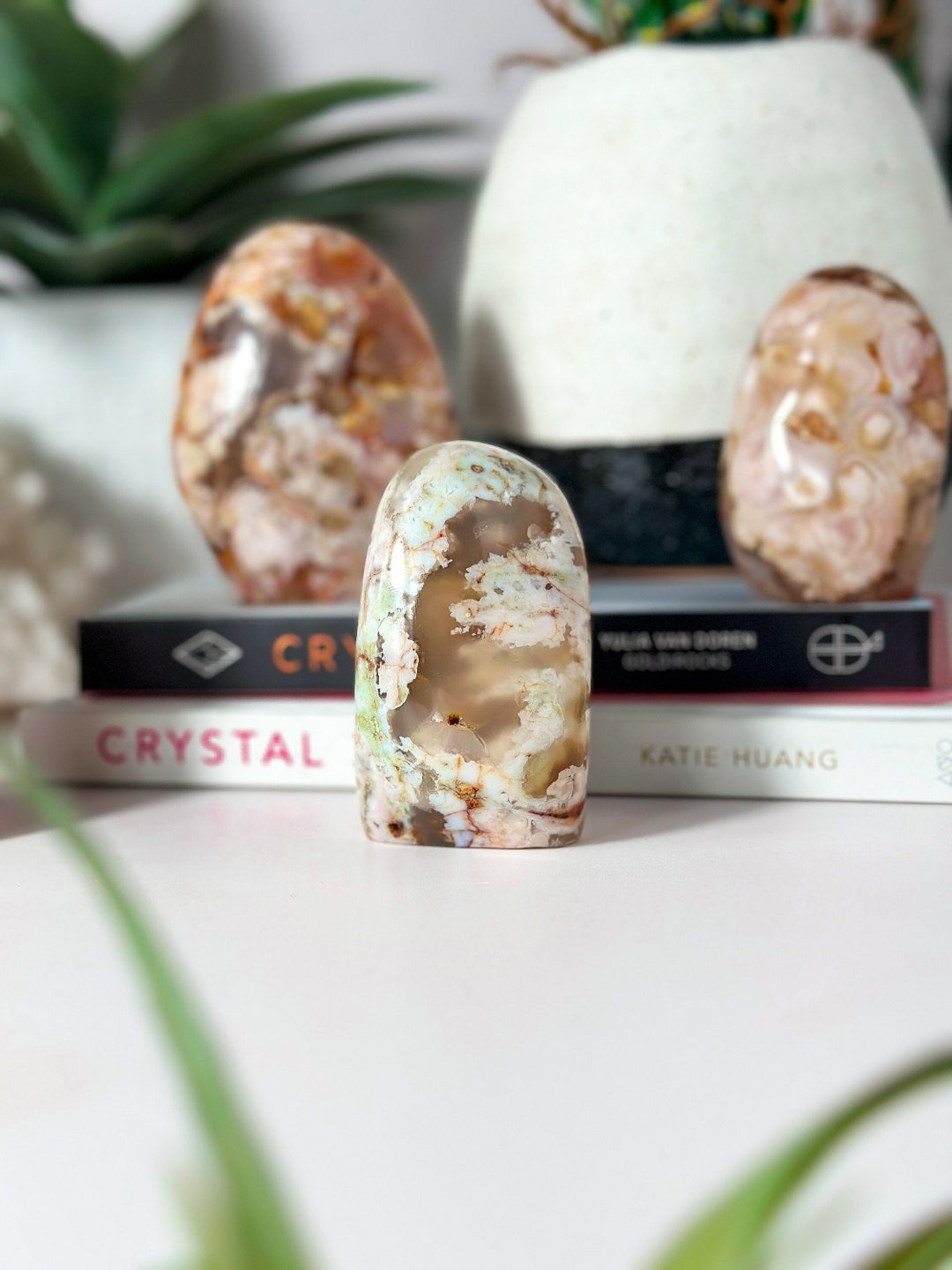 Flower Agate Freeform, YOU CHOOSE, Flower Agate Free Forms, Crystal ...