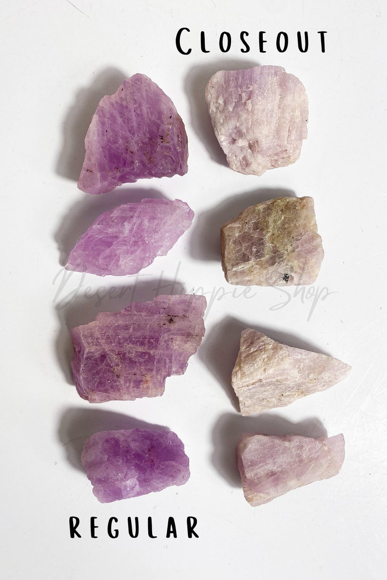 Raw Kunzite Crystal Kunzite Rough Kunzite Kunzite Stone - Etsy