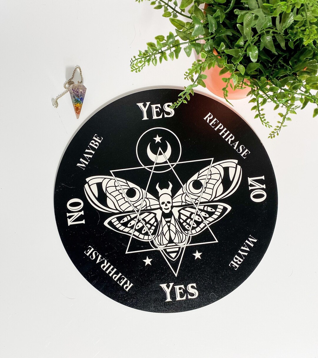 Pendulum Board, Wooden Pendulum Board, Dowsing Pendulum Board ...