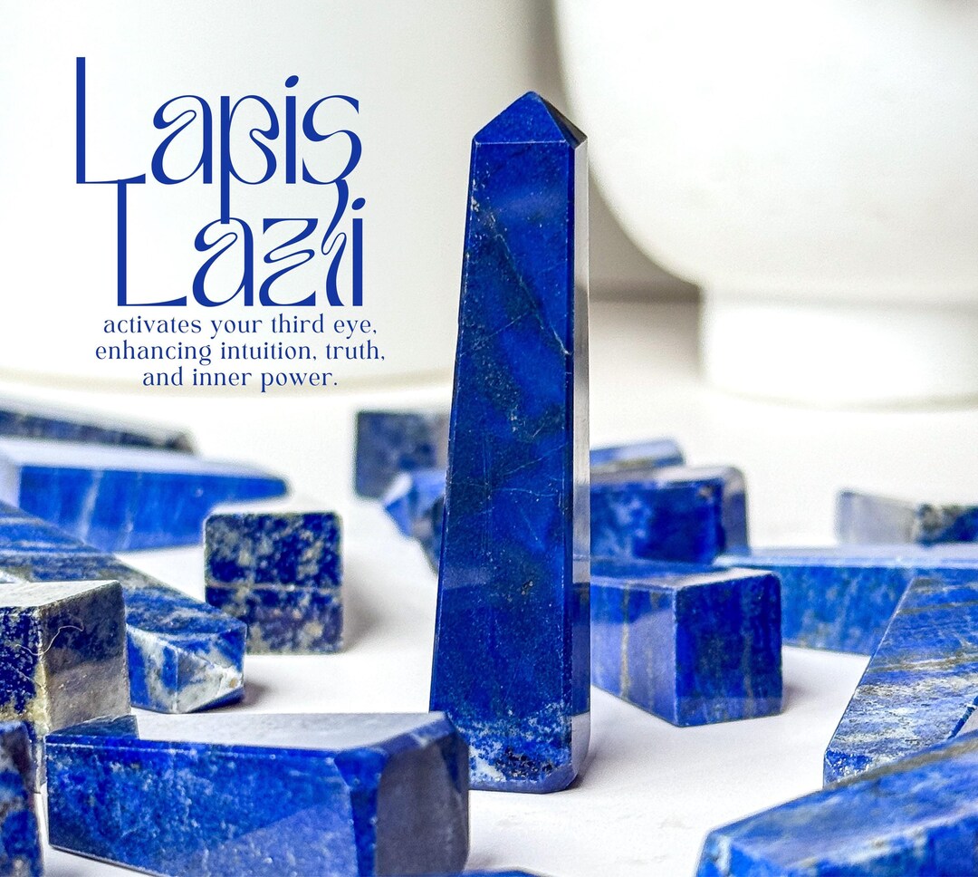 Lapis Lazuli Towers, Third Eye Crystal - Etsy