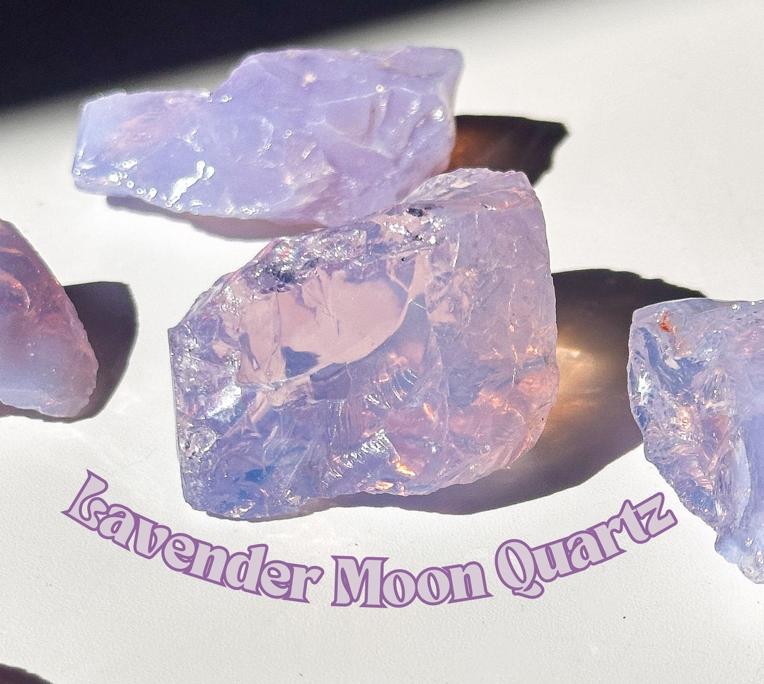 Gemmy Lavender Moon Quartz, Lavender Rose Quartz, Lavender Moon Quartz ...