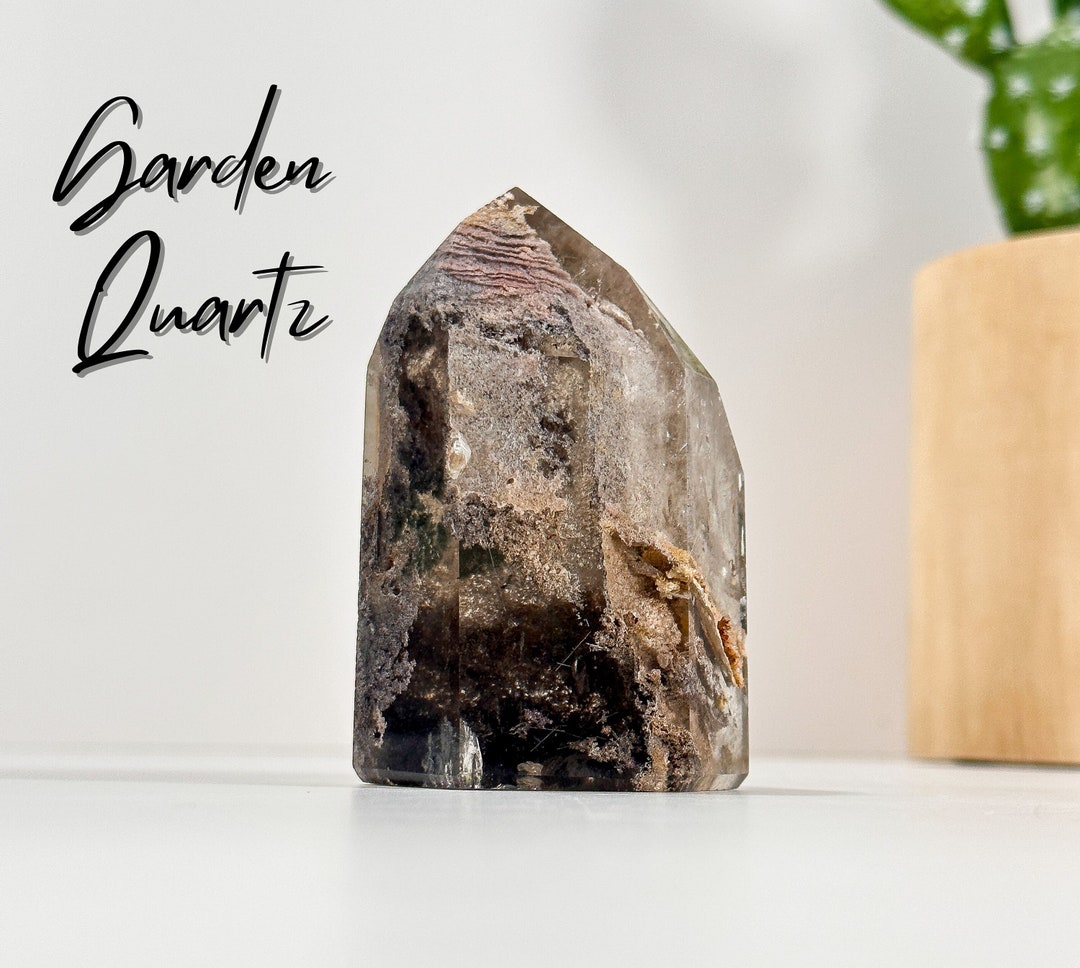 HQ Garden Quartz Tower, Collectors Piece, Lodalite Tower, Shaman Quartz ...
