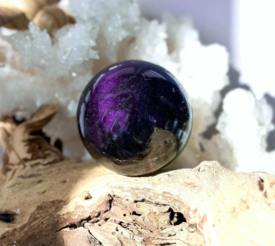 Polished Purpurite Sphere: South African Crystal Ball - Etsy