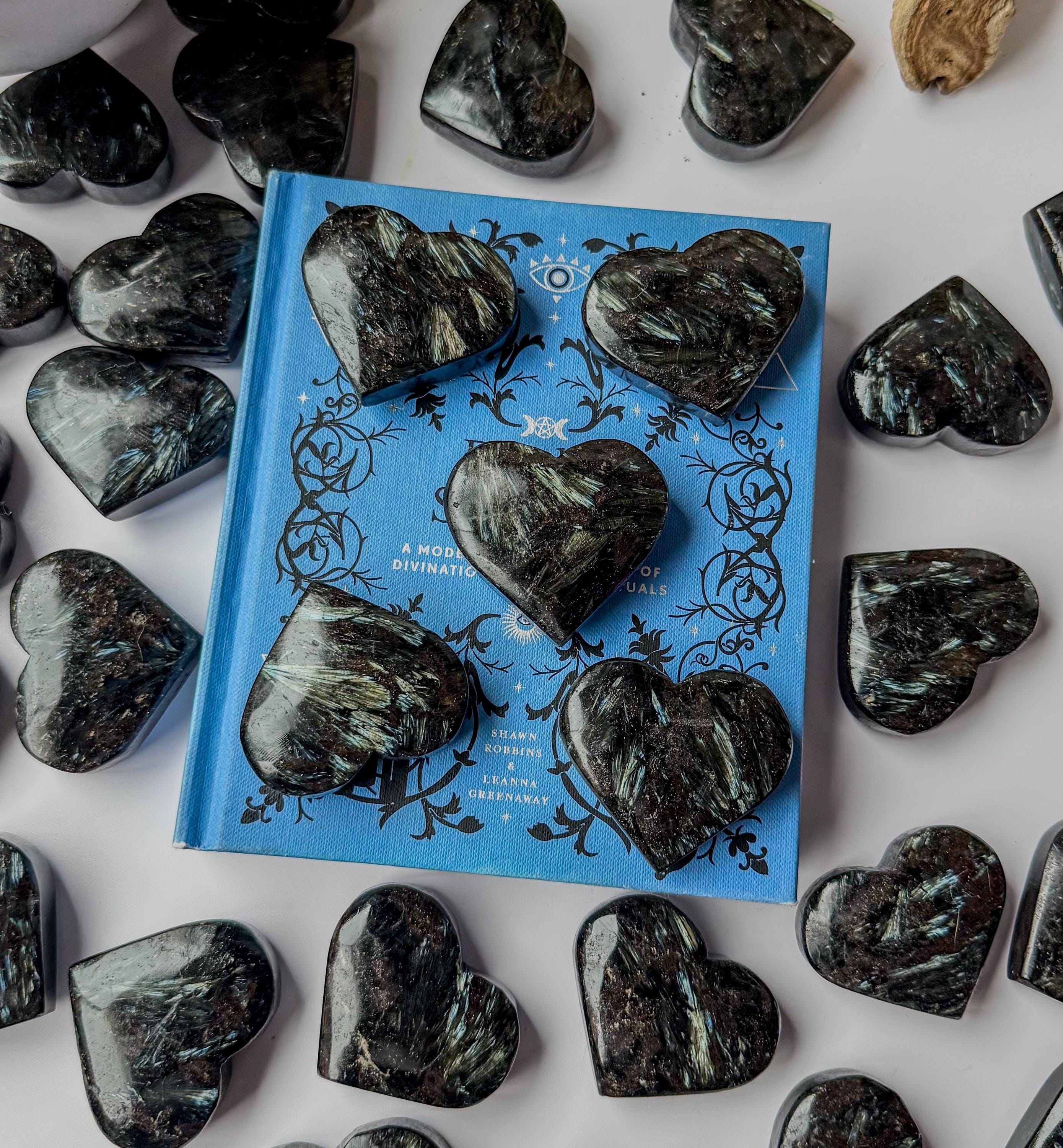 Arfvedsonite Heart: Dreaming & Protection Crystal - Etsy