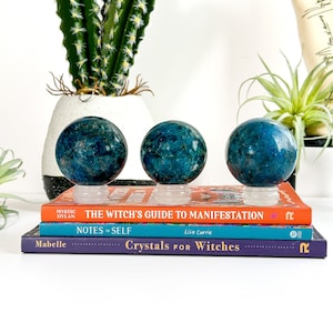 Blue Apatite Spheres, Manifestation Stone, Apatite Sphere, Blue Apatite ...
