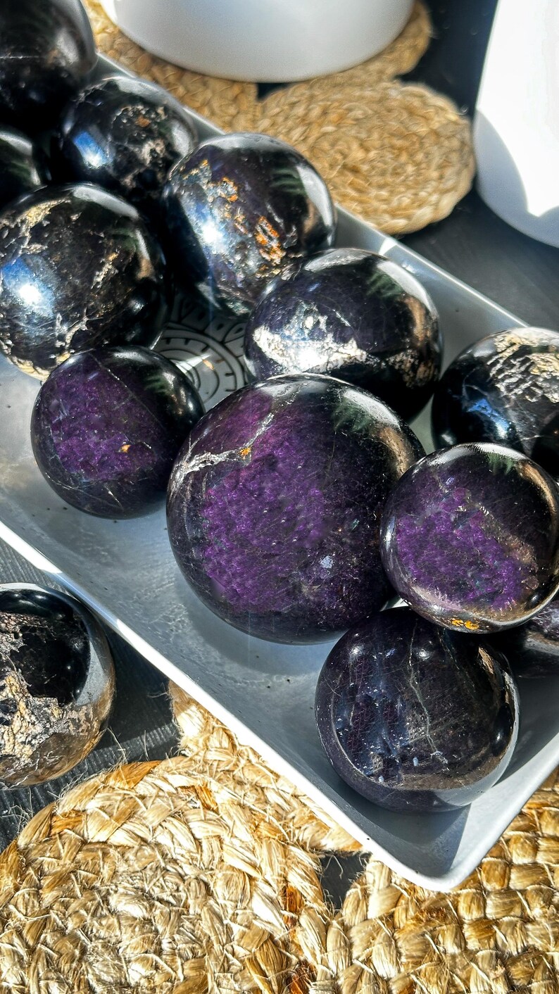 Polished Purpurite Sphere: South African Crystal Ball - Etsy