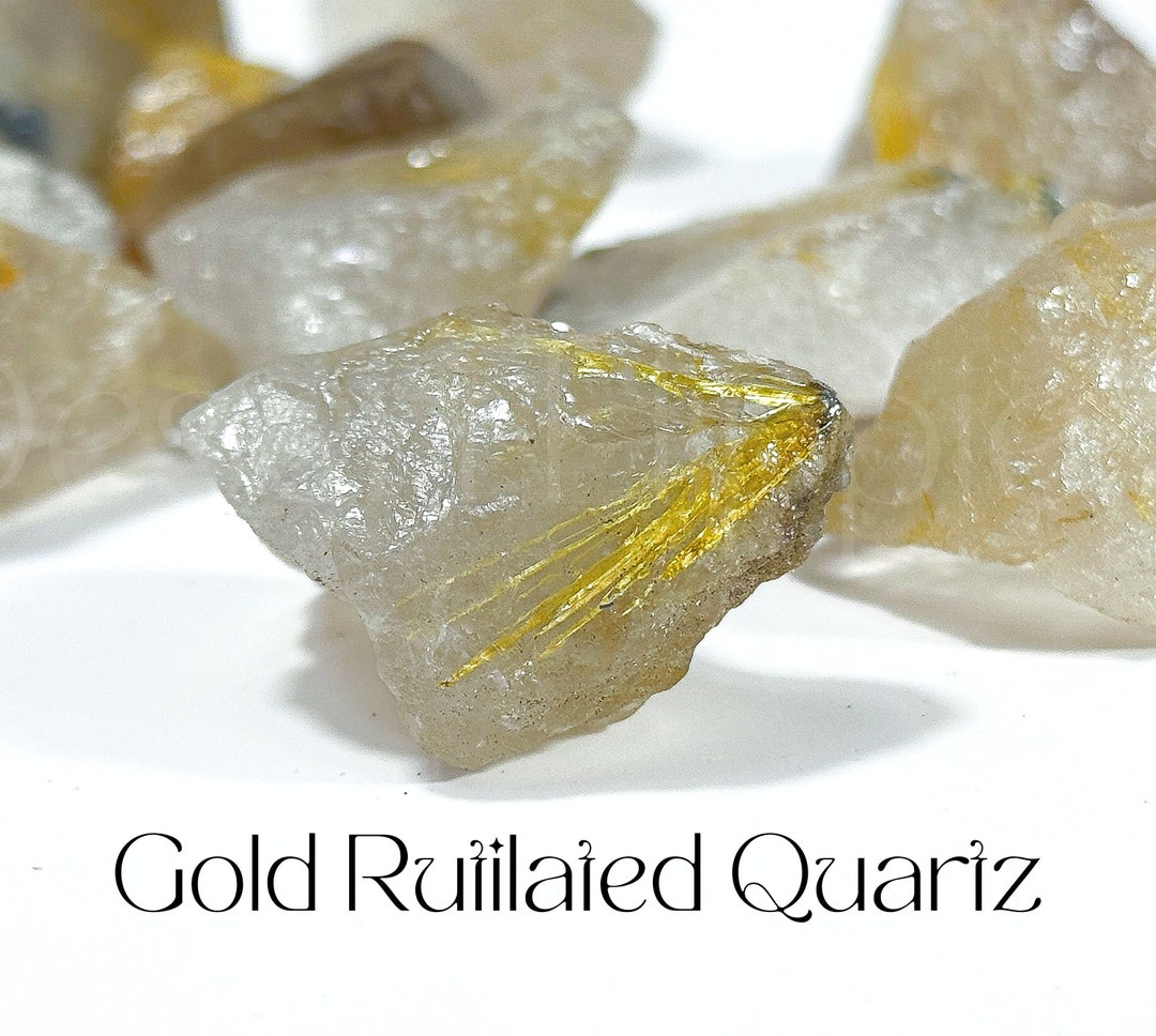 Raw Gold Rutilated Quartz: Angel's Hair Crystal, Brazil - Etsy
