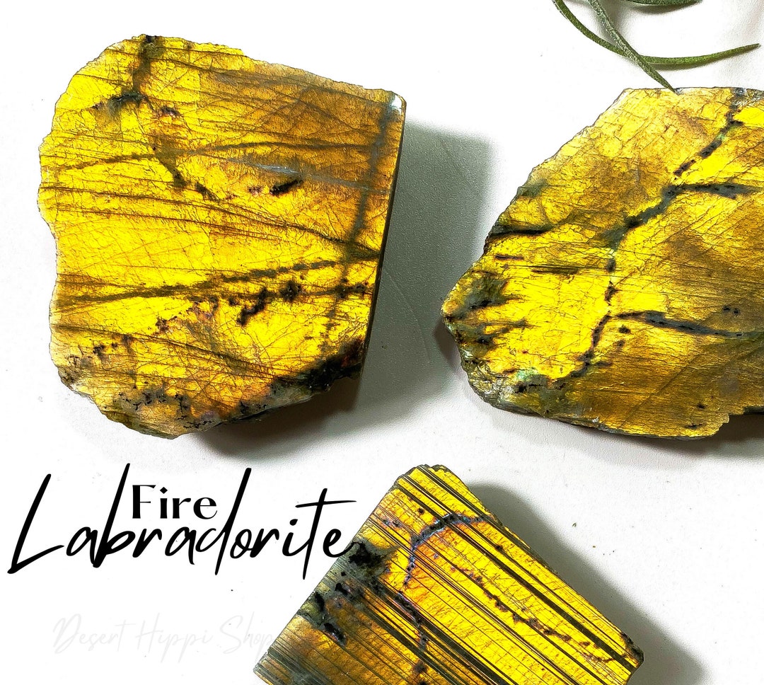 Sunset Fire Labradorite Slabs, Stone of Transformation, Fire ...