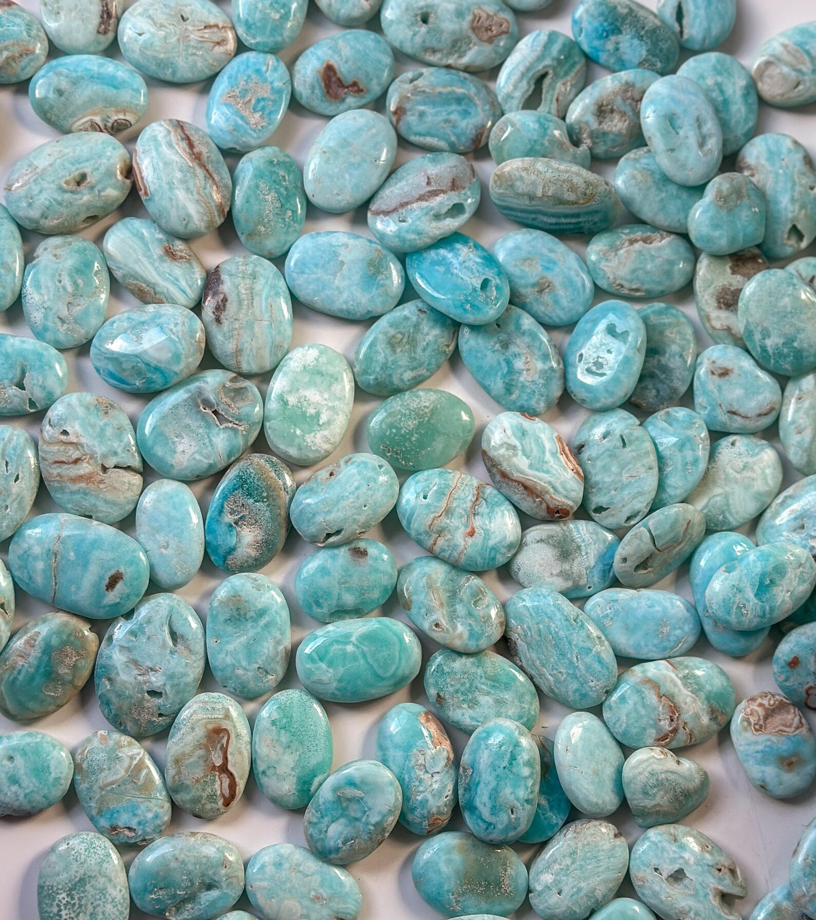 Blue Aragonite Worry Stone: Calming Healing Crystal (1.50-2.00") - Etsy