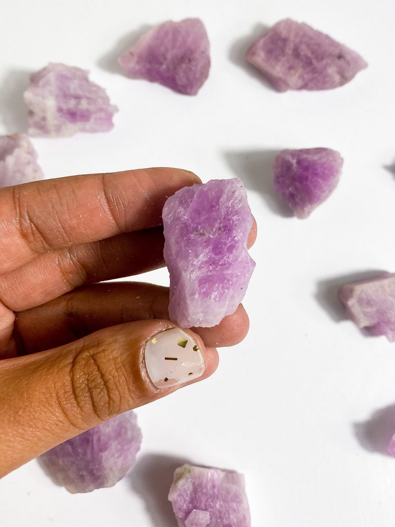 Raw Kunzite Crystal Kunzite Rough Kunzite Kunzite Stone - Etsy