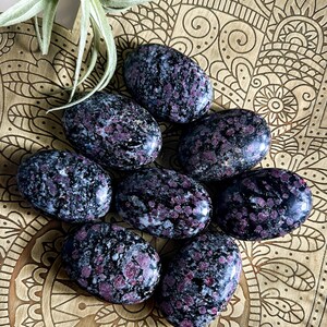 Spinel in Biotite Palm Stone, Manifestation Crystal, Spinel Palm Stones ...