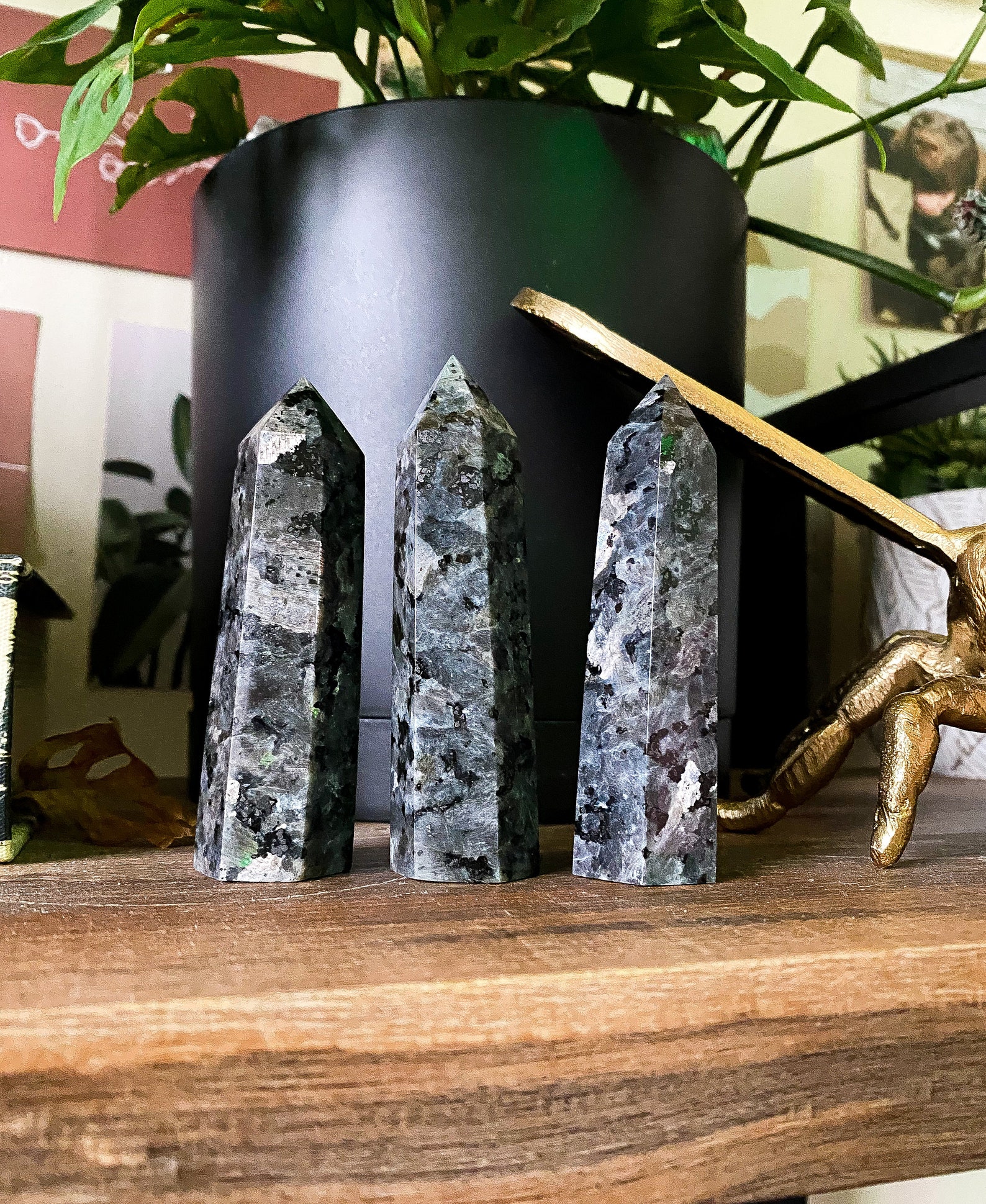 Larvikite Tower Points Larvikite Crystal Larvikite Tower - Etsy