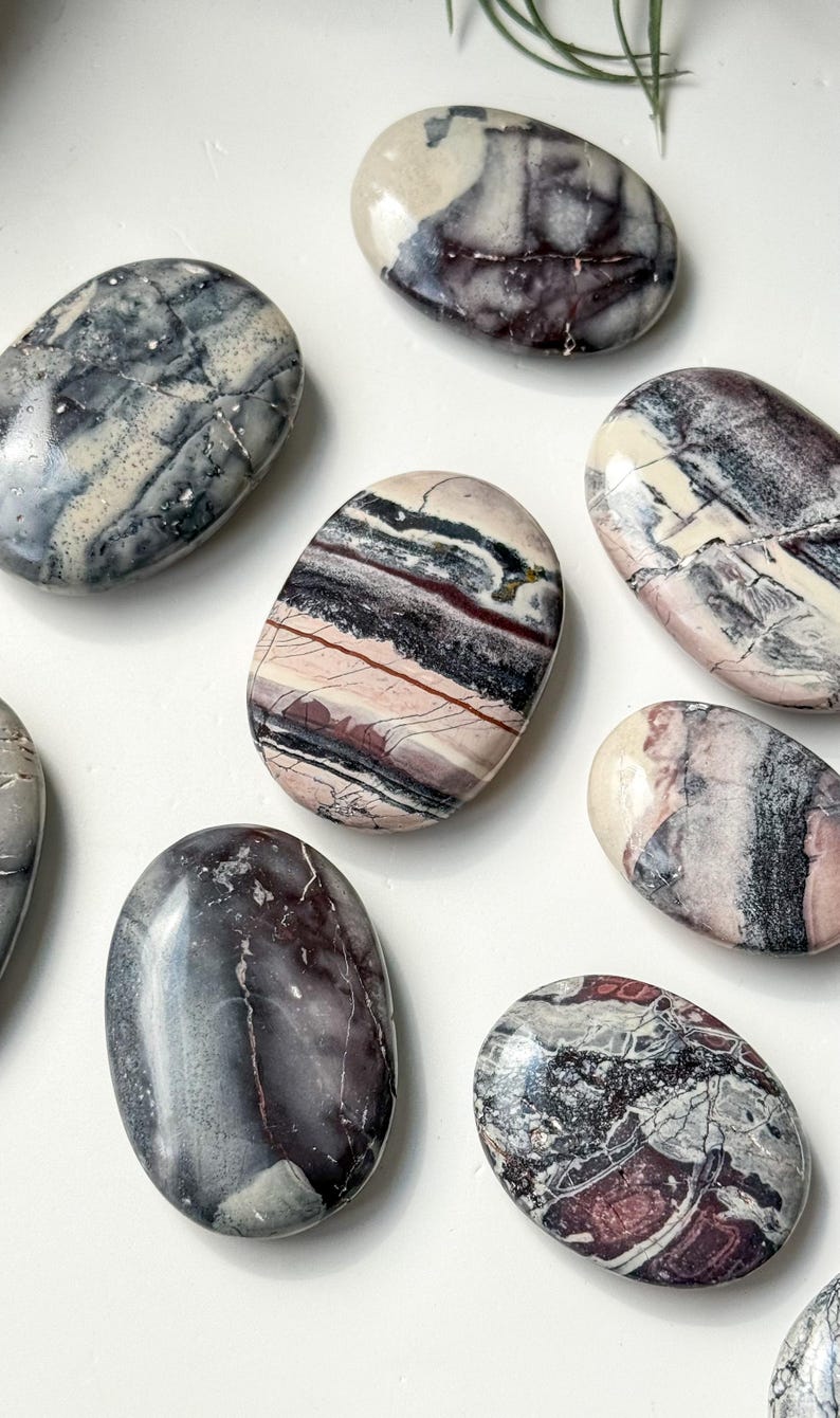 Porcelain Jasper Palm Stone: Exotica Sci-fi Jasper From Mexico - Etsy