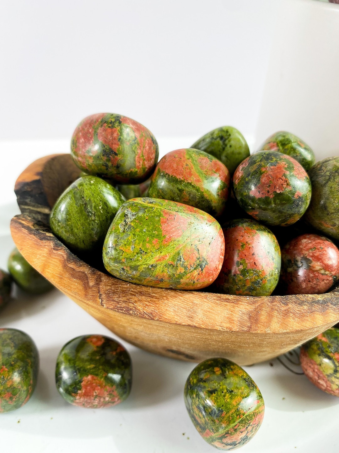 Tumbled Unakite. Emotional Balance, Unakite Tumbles, Unakite, Pregnacy ...