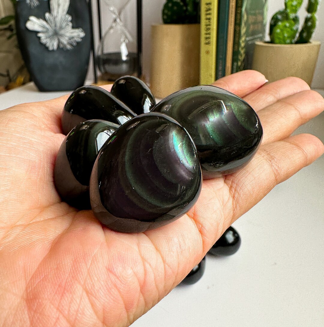 HQ Rainbow Obsidian Tumbles From Mexico, Tumbled Rainbow Obsidian ...
