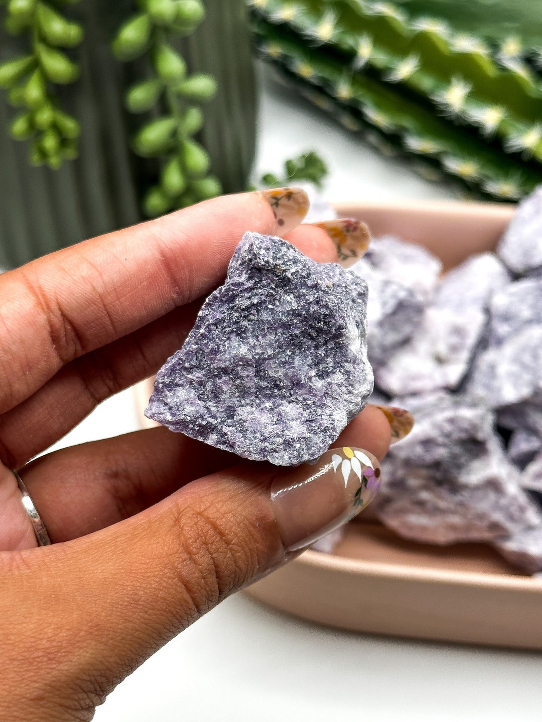 Raw Lepidolite, Crystal for Anxiety, Rough Lepidolite, Raw Lepidolite ...