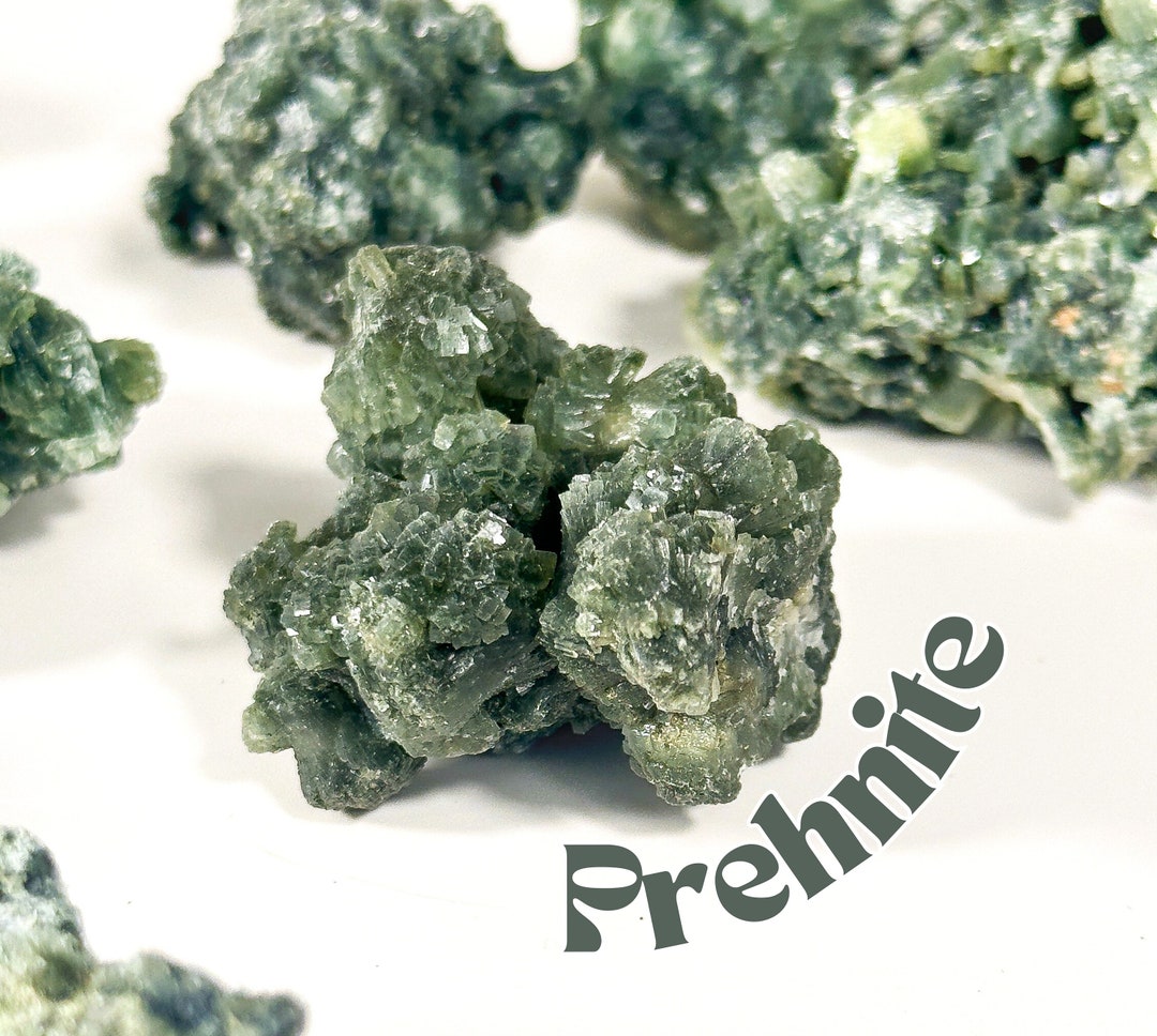 Raw Prehnite With Epidote Clusters, Intuition + Dreams, Prehnite From ...