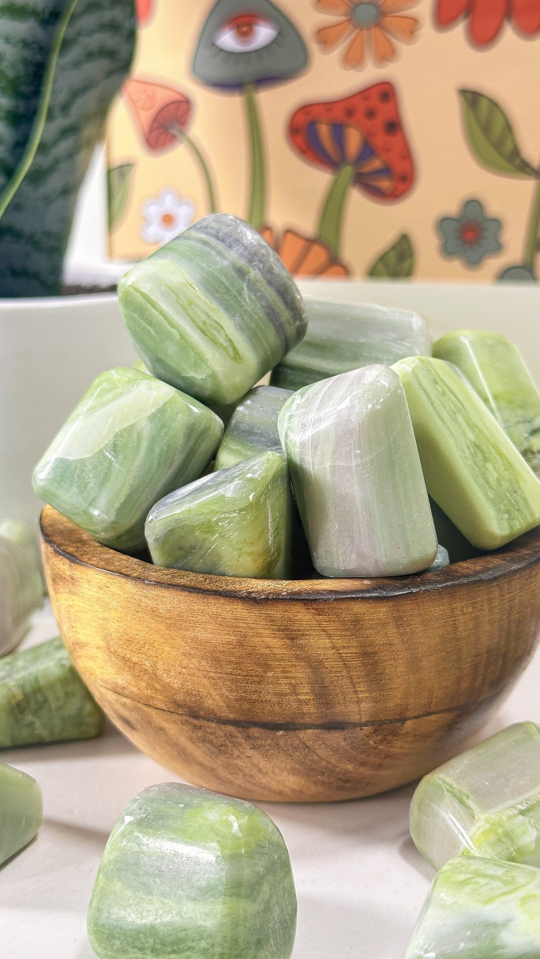 Tumbled Infinite Stone: South African Serpentine Crystal - Etsy