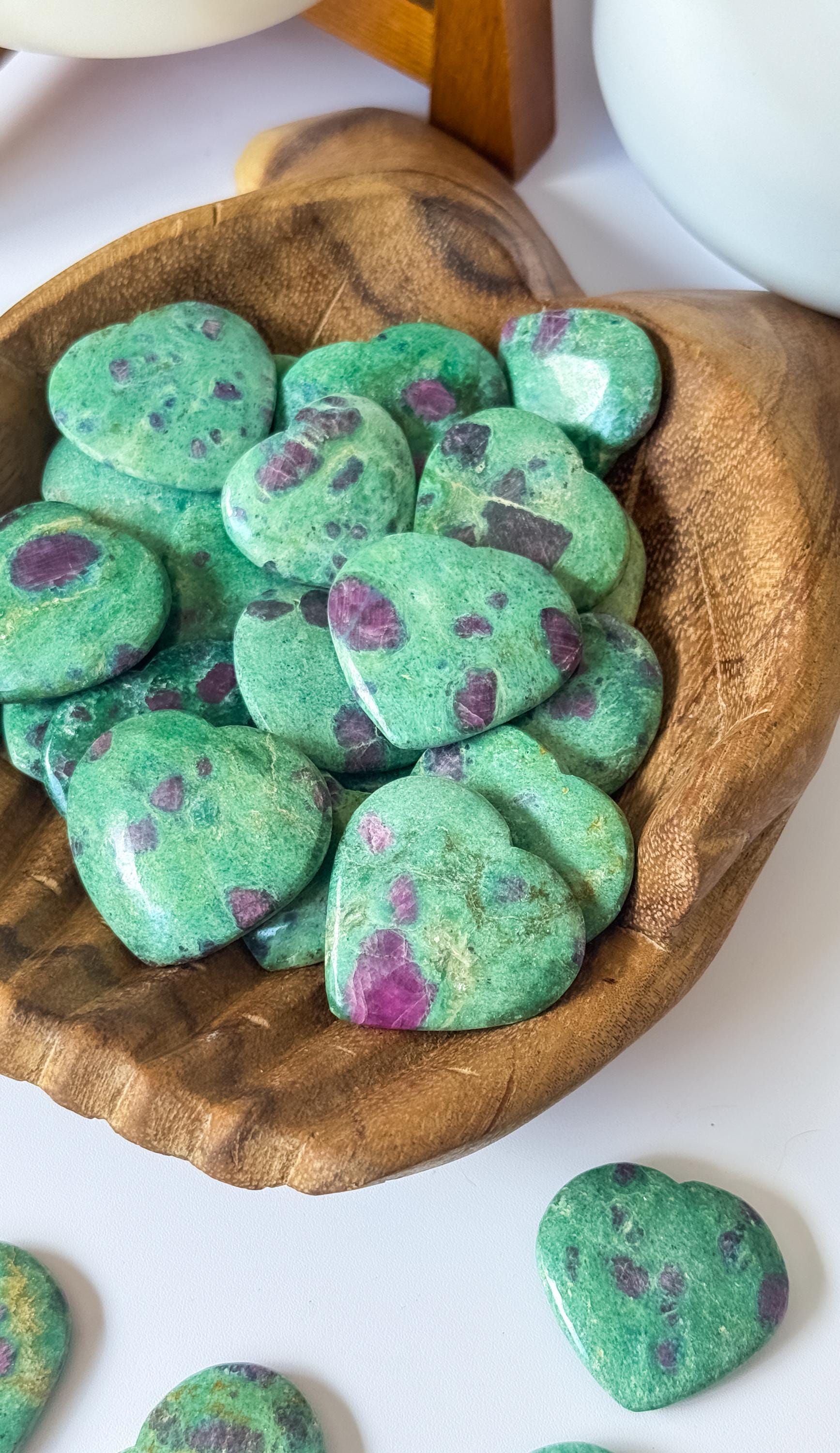 Ruby Fuchsite Heart: High-grade Healing Crystal - Etsy