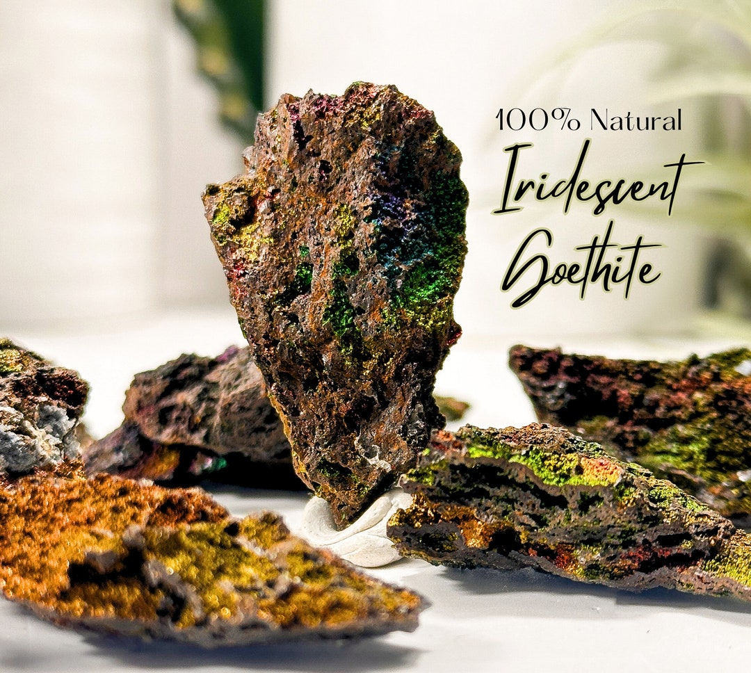 100% Natural Iridescent Goethite Specimens, Iridescent Goethite From ...