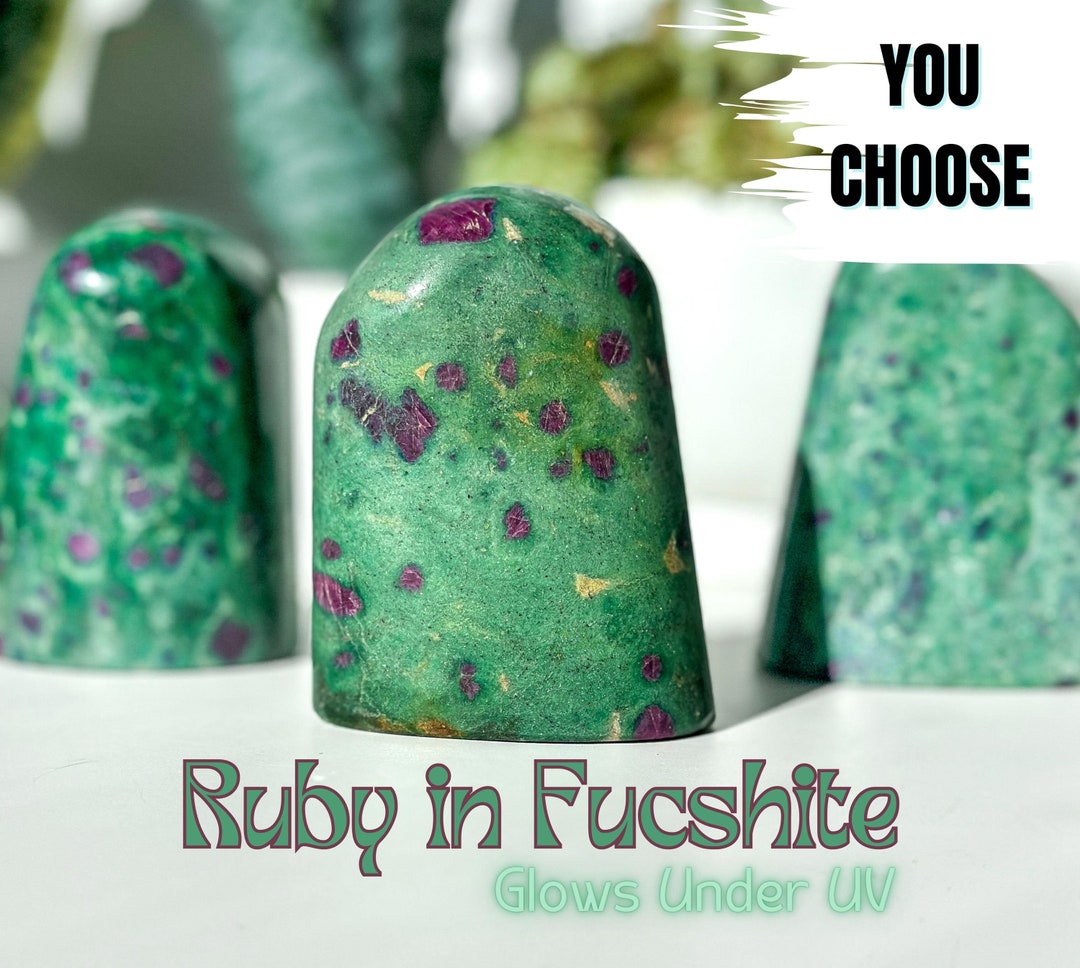 Polished Ruby in Fuchsite Freeform: Emotional Support Crystal - Etsy