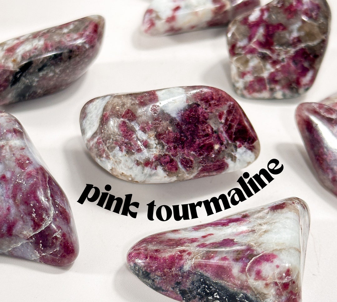 Pink Tourmaline Tumbles, Tumbled Pink Tourmaline, Rubellite Tourmaline ...