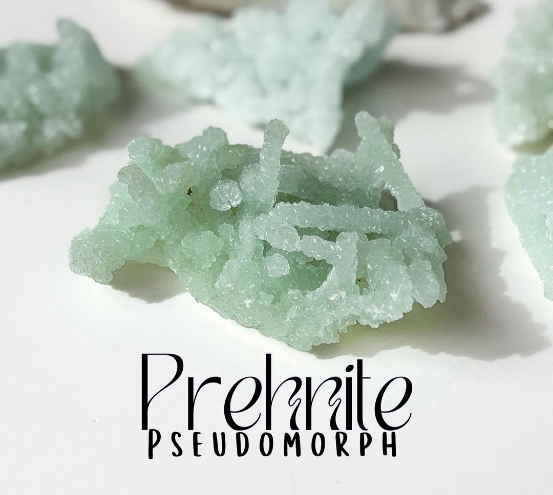 Prehnite Pseudomorph Crystal: Laumontite Cast, Mumbai India - Etsy