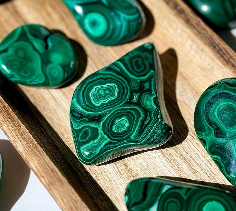 Polished Malachite Freeform - Etsy