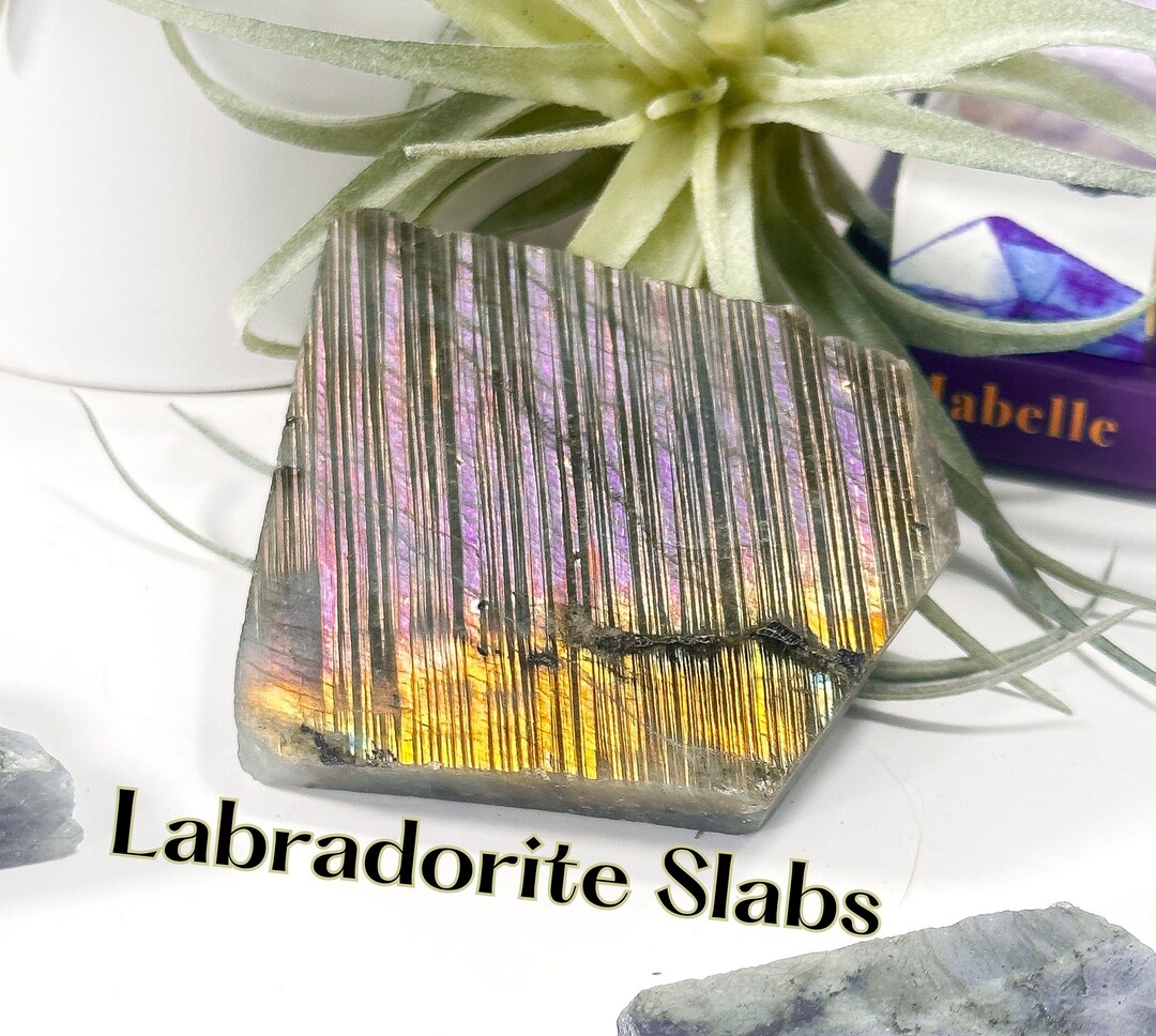 Flashy Labradorite Slab, Stone of Transformation, Labradorite Slab ...