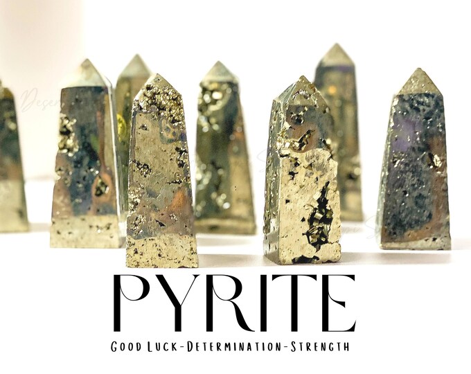 Pyrite Tower, Stone of Determination & Good Luck, AAA+ Pyrite Towers ...