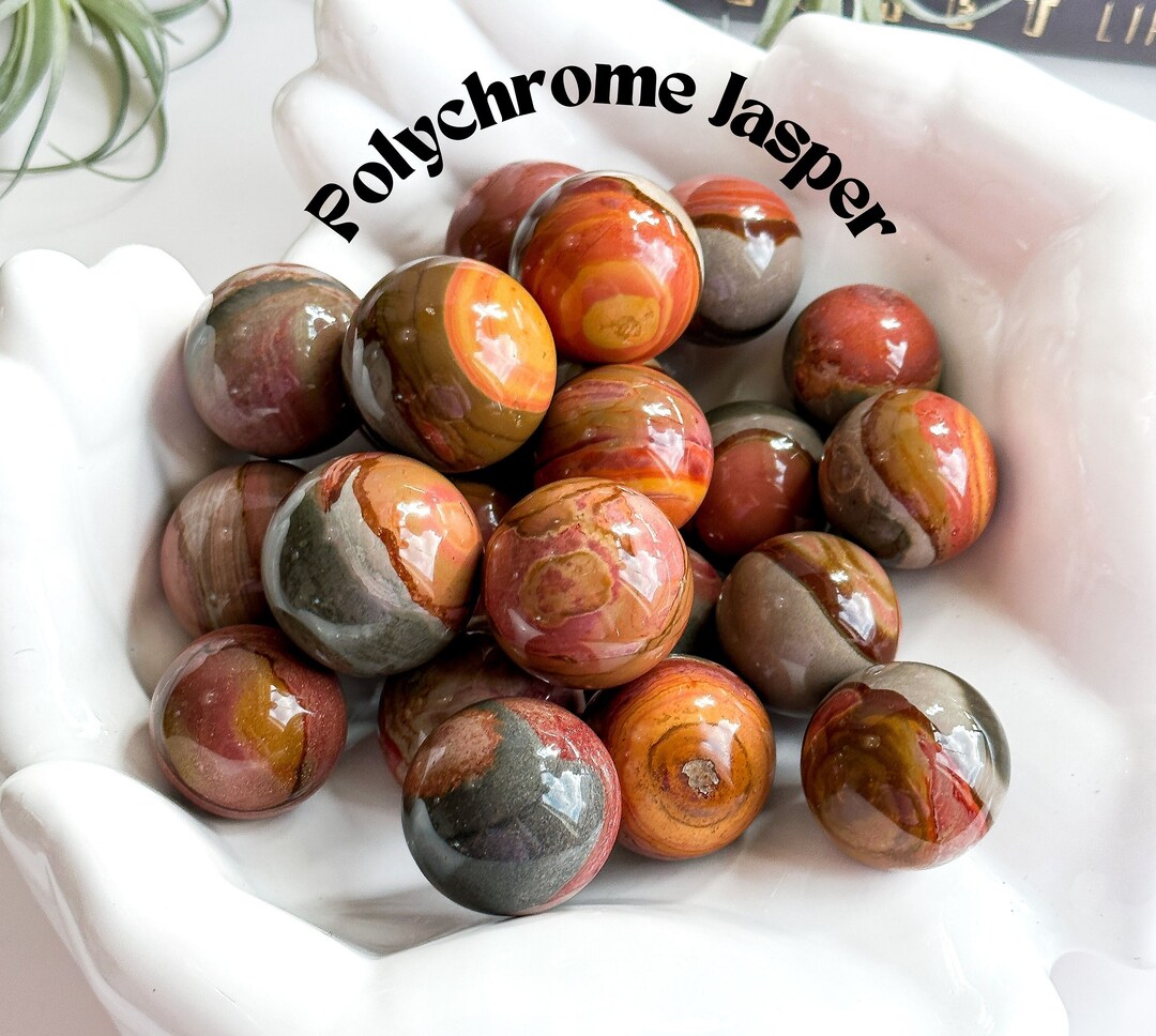 Polychrome Jasper Sphere, "feel Inspired & Alive" Stone, Desert Jasper Spheres, 'AAA' Grade ...