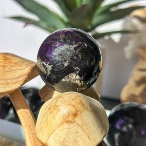 Polished Purpurite Sphere: South African Crystal Ball - Etsy