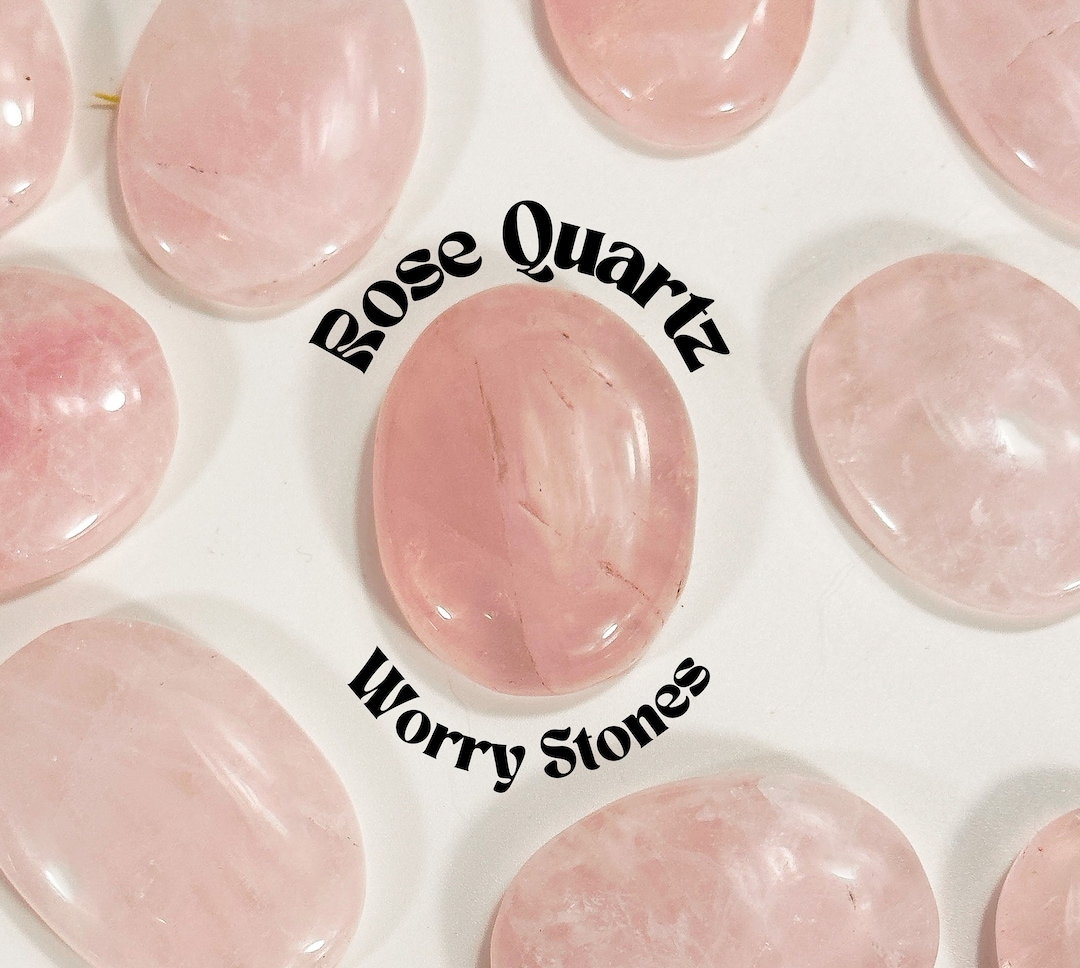 Rose Quartz Worry Stone, Love + Compassion, Heart Chakra - Etsy