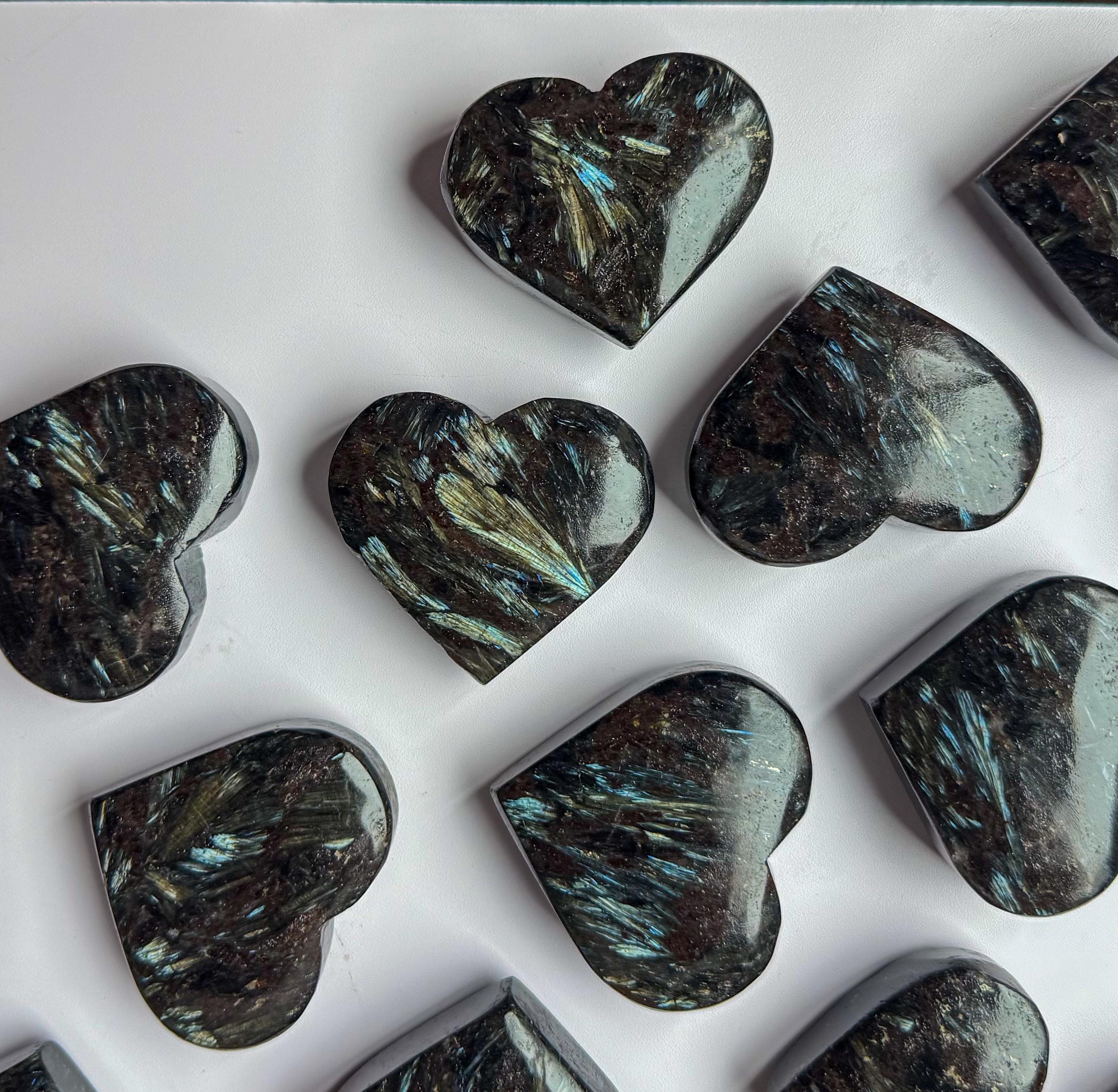 Arfvedsonite Heart: Dreaming & Protection Crystal - Etsy
