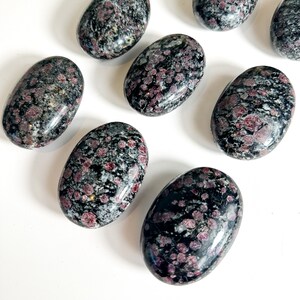 Spinel in Biotite Palm Stone, Manifestation Crystal, Spinel Palm Stones ...