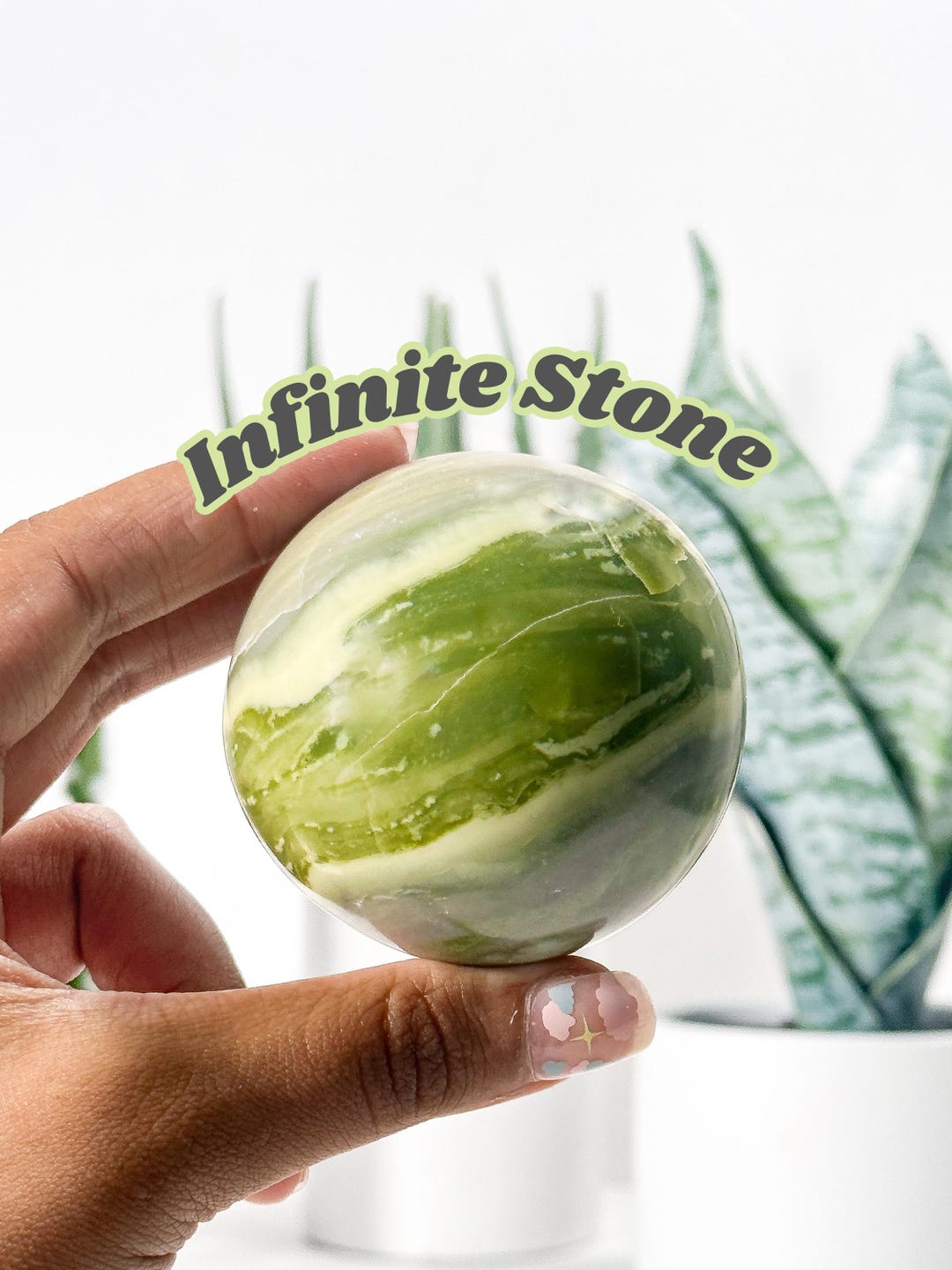 Infinite Stone Sphere (58-62mm), Kundalini Energy, African Serpentine ...