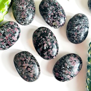 Spinel in Biotite Palm Stone, Manifestation Crystal, Spinel Palm Stones ...