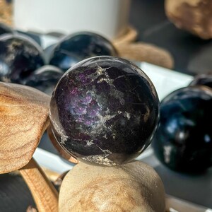 Polished Purpurite Sphere: South African Crystal Ball - Etsy